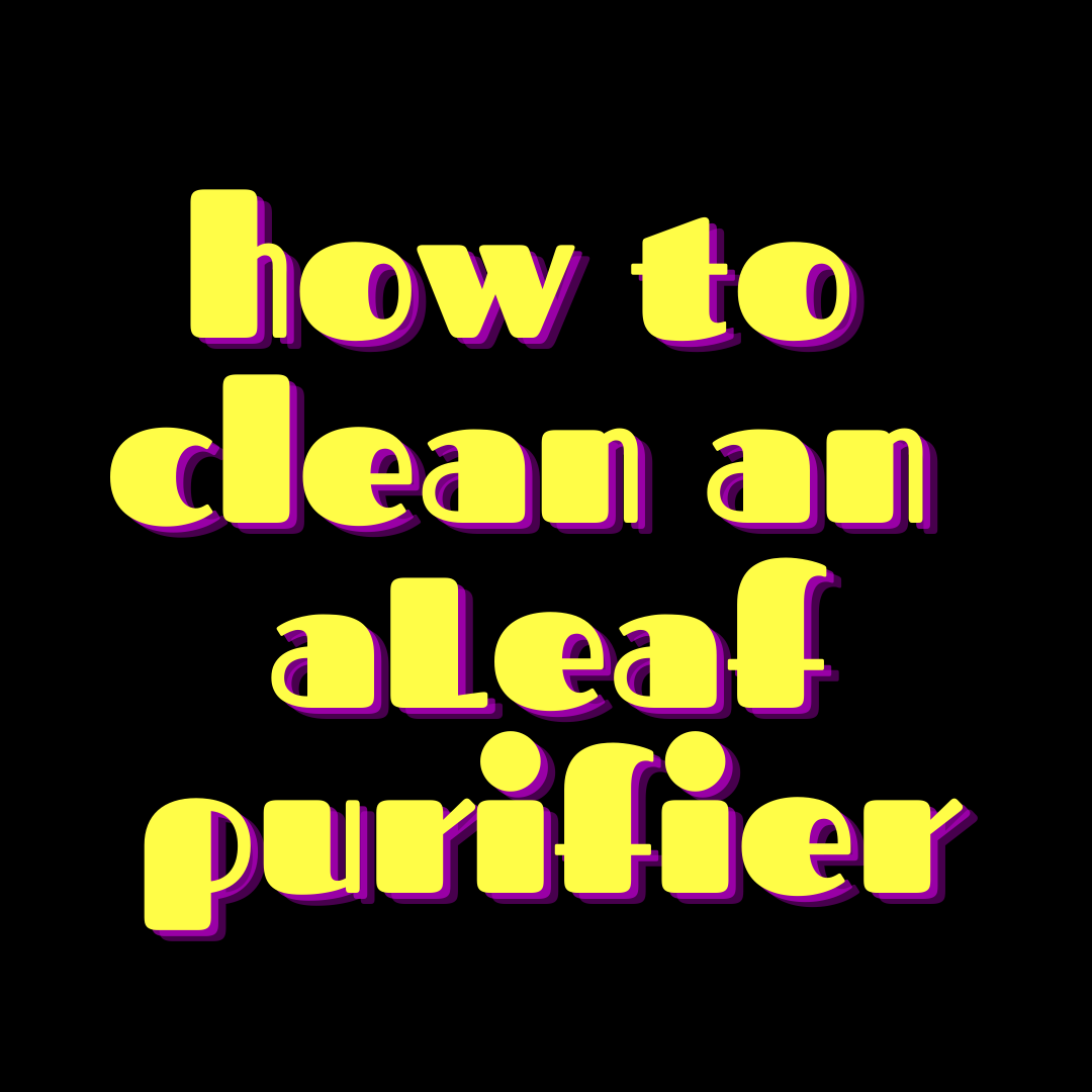 How to Clean an aLeaf Purifier? – aLeaf Glass