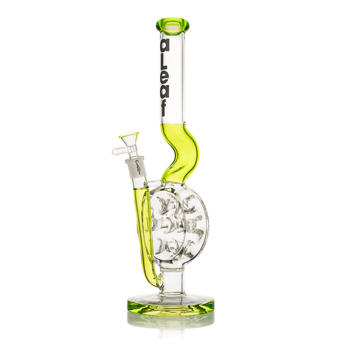 14" Swiss Perc Waterpipe – aLeaf Glass