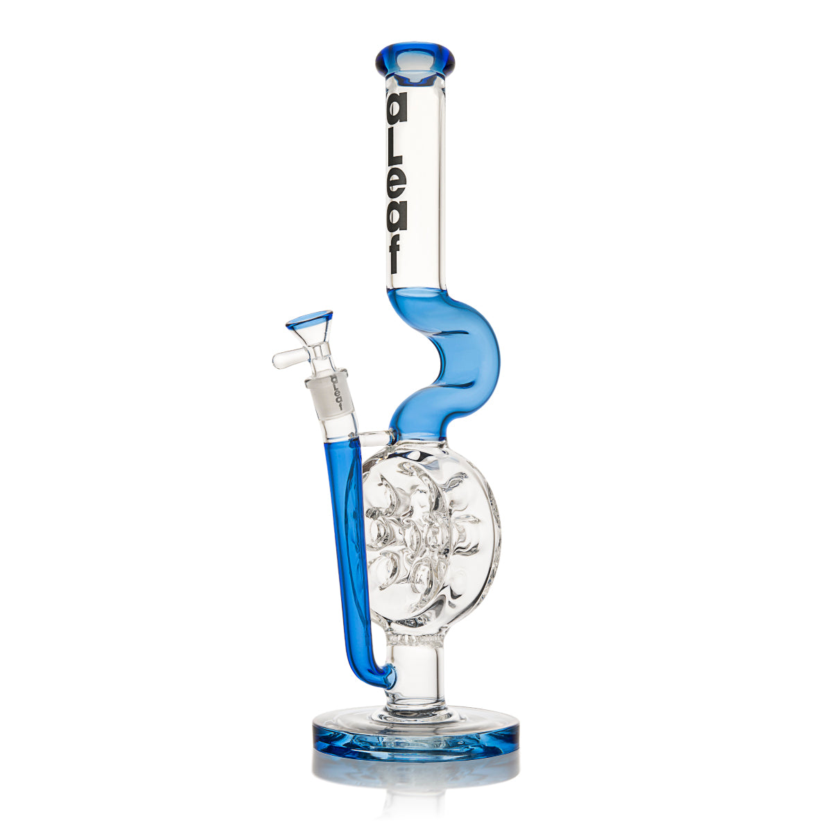 14" Swiss Perc Waterpipe – aLeaf Glass