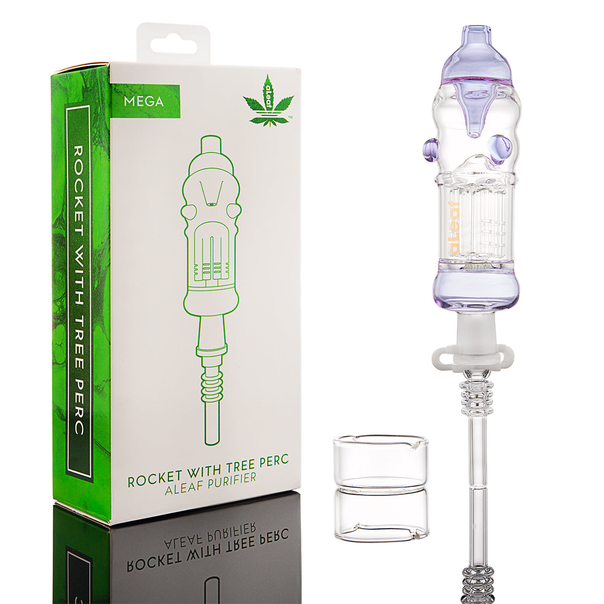 Mega Series - Rocket with Tree Perc Purifier – aLeaf Glass