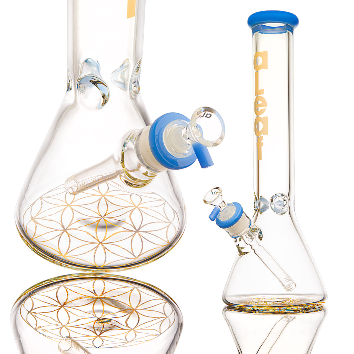 Geometric Base Water Pipe – aLeaf Glass