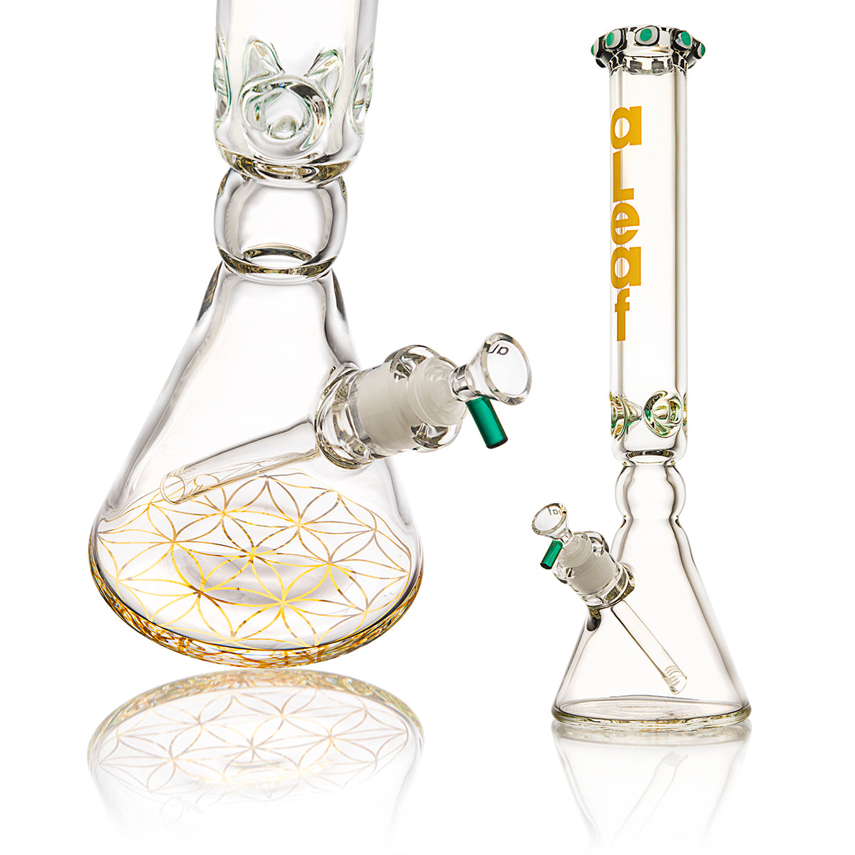 18" 420 Healer Water Pipe – aLeaf Glass