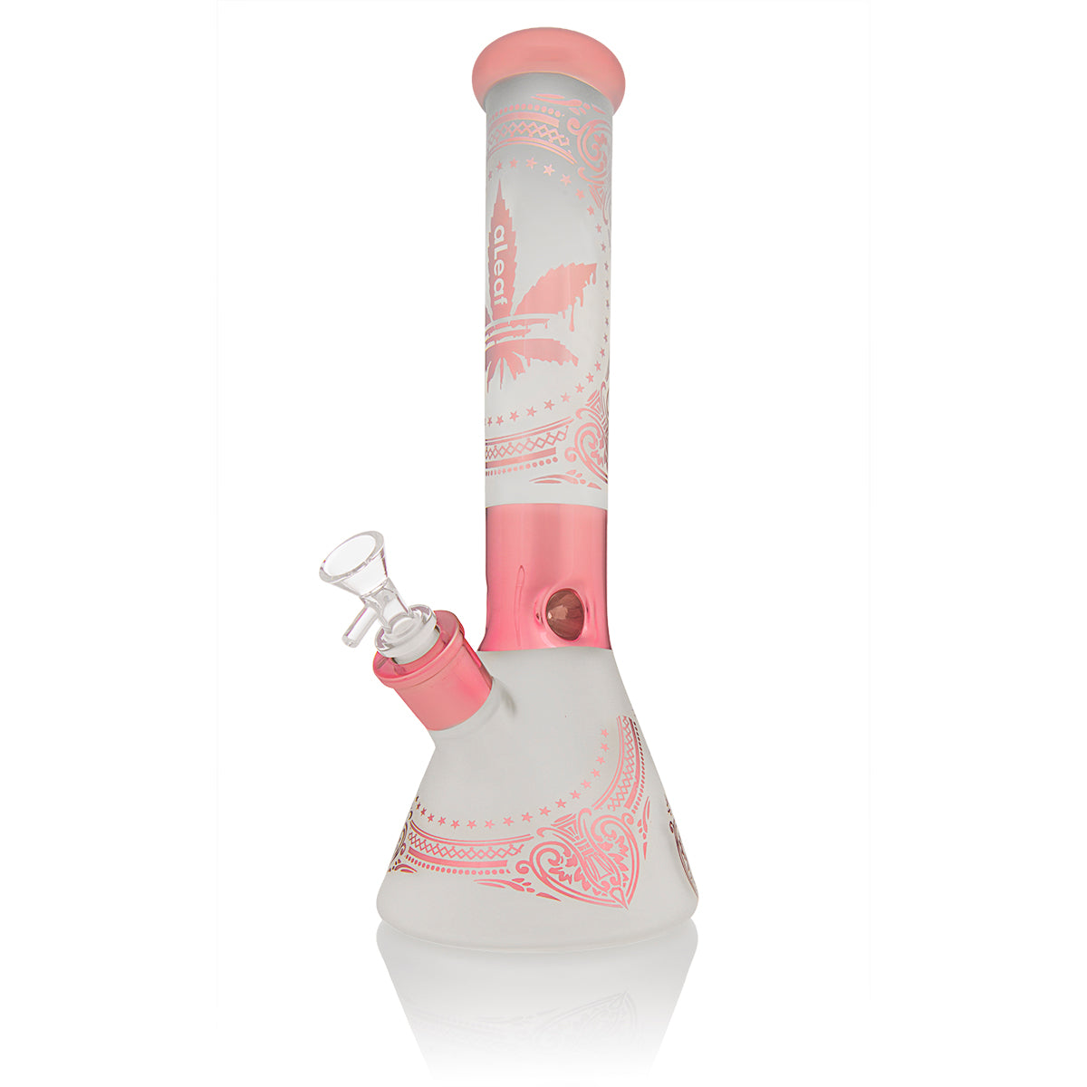 14" aLeaf® Frosted Paisley Beaker Water Pipe – aLeaf Glass