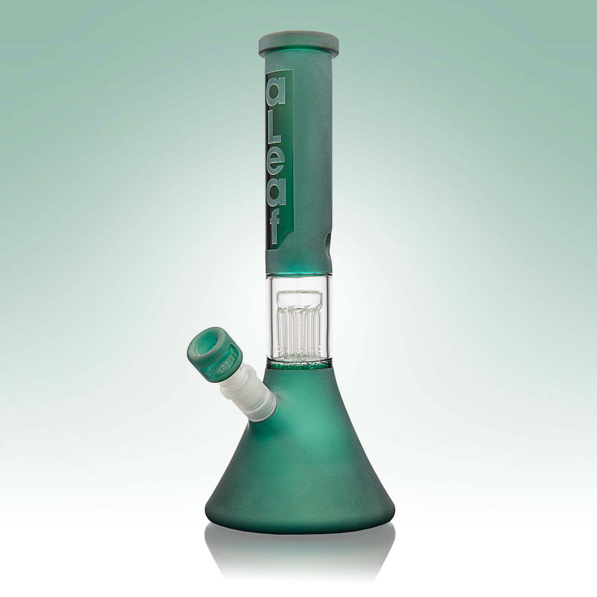 aLeaf® 7MM Frosted Beaker w/ Ice Pinch Water Pipe – aLeaf Glass