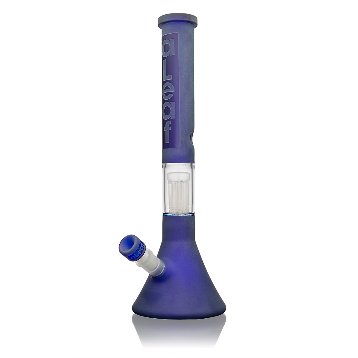 aLeaf® 7MM Frosted Beaker w/ Ice Pinch Water Pipe – aLeaf Glass