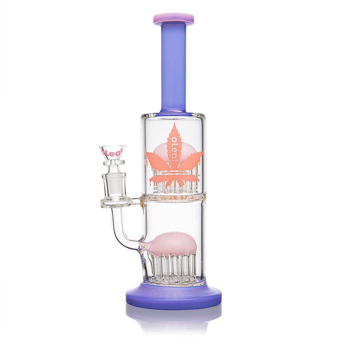 11" aLeaf® Double Tree Perc Water Pipe – aLeaf Glass