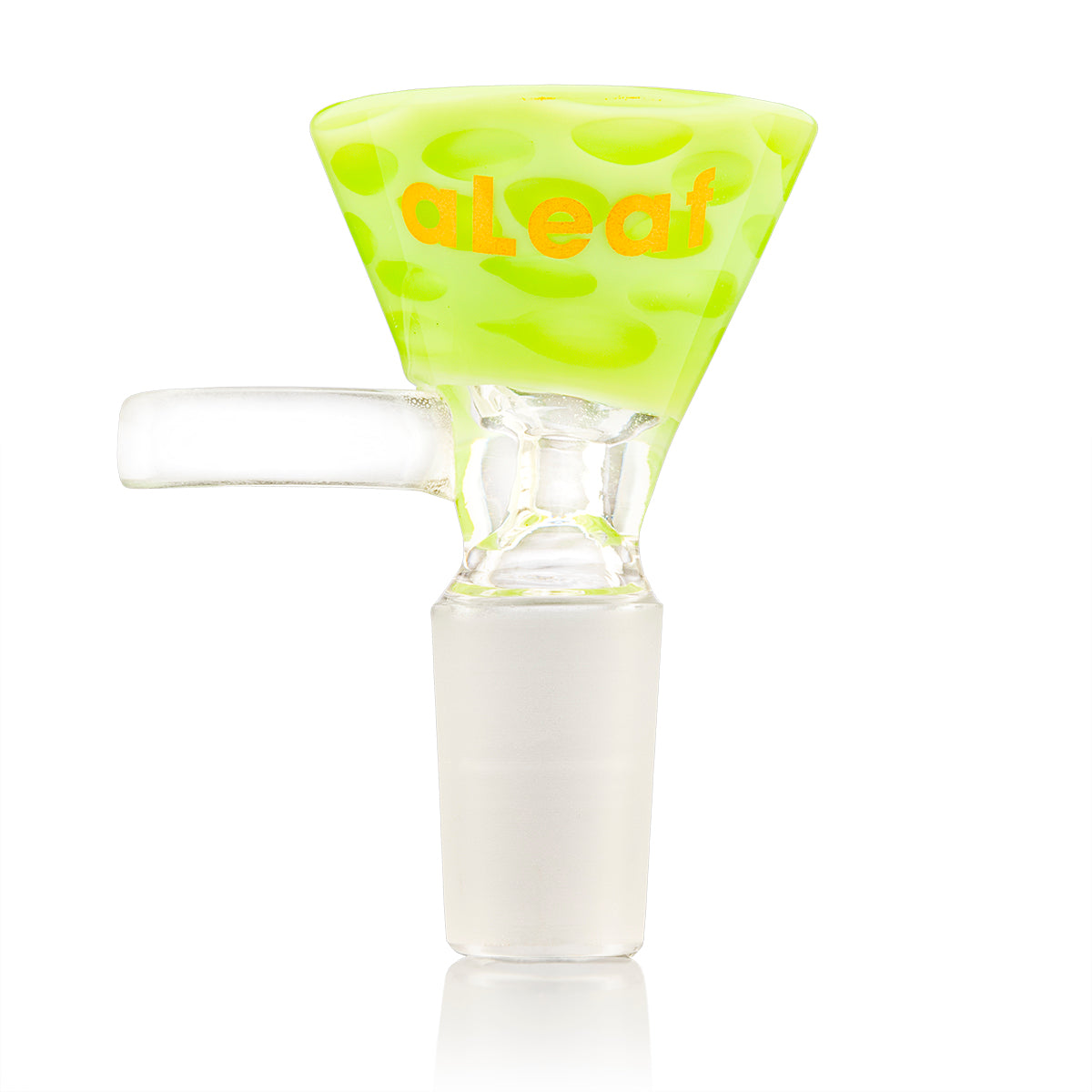 Slime Funnel Bowl with Handle - 14MM Male – aLeaf Glass