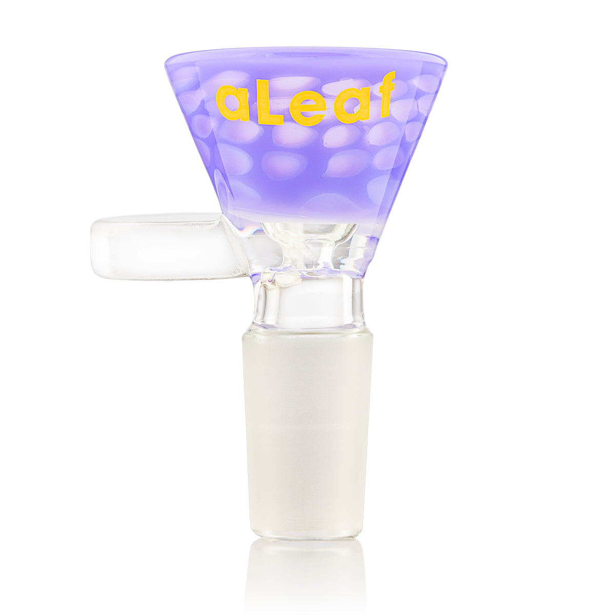 Slime Funnel Bowl with Handle - 14MM Male – aLeaf Glass