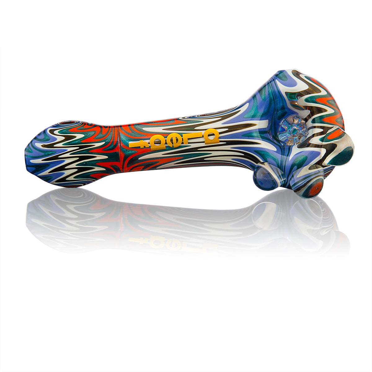 5" aLeaf® Wig Wag Hand Pipe W/Screen – aLeaf Glass