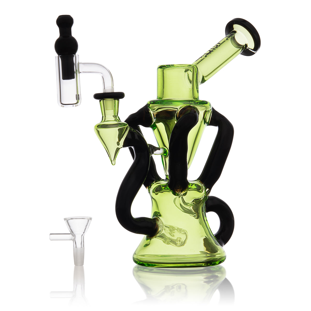 The Eros 5.5" Mini Recycler – aLeaf Glass